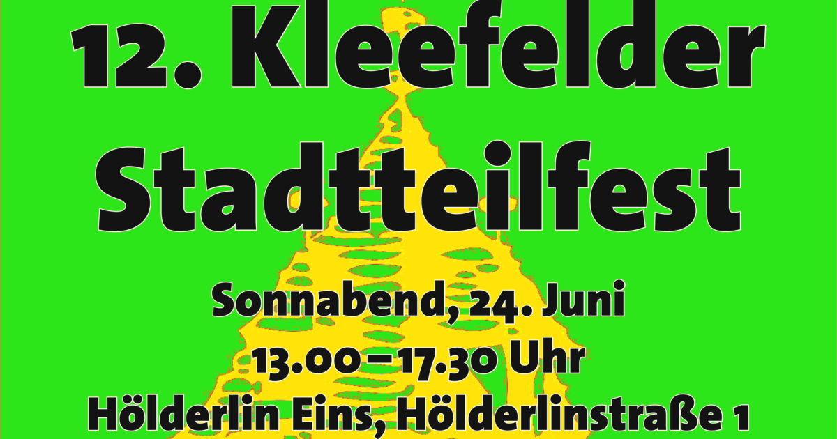 Kleefelder Stadtteilfest am 24. Juni - feier mit uns! - SPD-Ortsverein ...